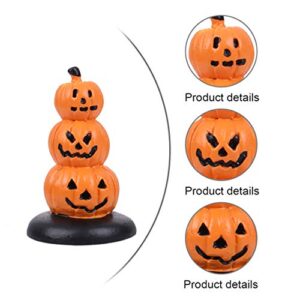 VOSAREA Halloween Mini Pumpkin Doll Decorations Autumn Tabletop Home Desktop Decor for Halloween Party Thanksgiving Autumn