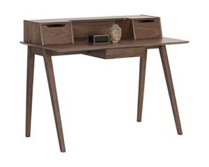 sunpan office desk, walnut (104825)