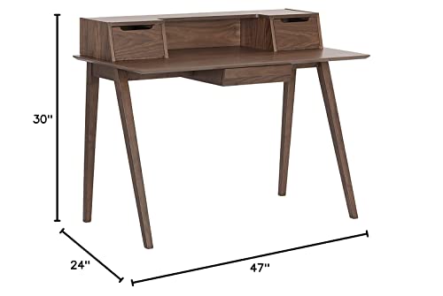 Sunpan Office Desk, Walnut (104825)