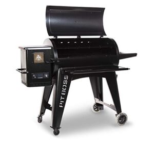 PIT BOSS PB1150G PG1150G Wood Pellet Grill w/Cover and Folding Front Shelf Included, 1150 sq. inch, Black