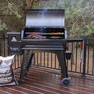 PIT BOSS PB1150G PG1150G Wood Pellet Grill w/Cover and Folding Front Shelf Included, 1150 sq. inch, Black