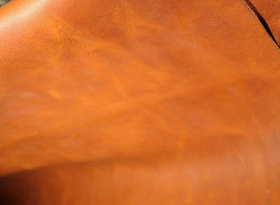 The Tannery Finished Full Grain Cow Genuine Leather Hides Crafts | Home Decor Leather Crafts Tooling Sewing Hobby Workshop Crafting Leather Hides Bourbon Brown 12x12