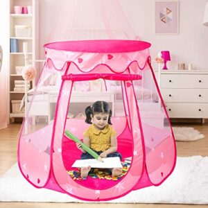 Kirkjufell Ball Pits for Toddlers, Premium Pop Up Kids Tent, Princess Tent for Kids. This Kids Play Tent Play House is Perfect Chrildren's Day Gift, Christmas Toy Gift, Birthday Gift.(No Balls)