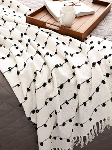 DII Woven Loop Throw Collection, 50x60, Off-White