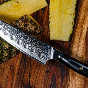 Oxford CHEF Kiritsuke Chef's Knife 8 Inch Damascus Japanese VG10 Super Steel 67 Layer High Carbon Stainless Steel