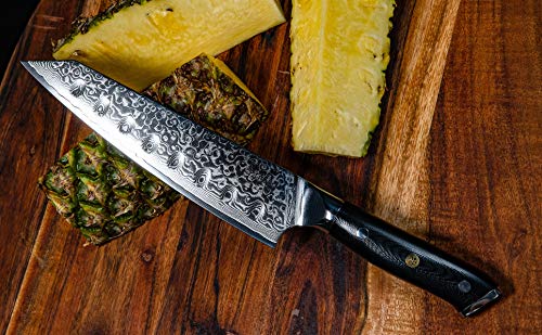 Oxford CHEF Kiritsuke Chef's Knife 8 Inch Damascus Japanese VG10 Super Steel 67 Layer High Carbon Stainless Steel