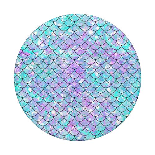 Mermaid Colorful Tail Fish Scale Aqua Ocean lovers Gift PopSockets PopGrip: Swappable Grip for Phones & Tablets