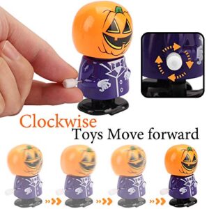 Dokeawo Halloween Wind Up Toys, 15 Pcs Halloween Toys Halloween Goody Bag Filler Novelty Jumping and Walking Toys Trick or Treat Bags Supply for Child Kids Party Favors