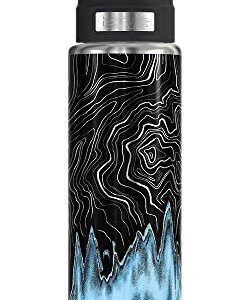 Tervis Topographic Radar Triple Walled Insulated Tumbler, 24 oz Wide Mouth Bottle, Stainless Steel