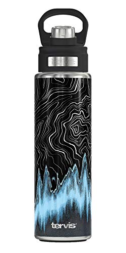 Tervis Topographic Radar Triple Walled Insulated Tumbler, 24 oz Wide Mouth Bottle, Stainless Steel