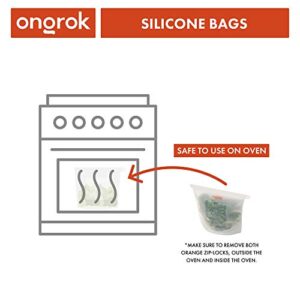 ONGROK Silicone Bag, Oven-Safe Decarb Kit, Great Decarb Box Alternative (4 Pack Silicone Bag | Medium)