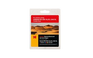 kodak ink cartridges cannon 245xl black and 246xl tricolor