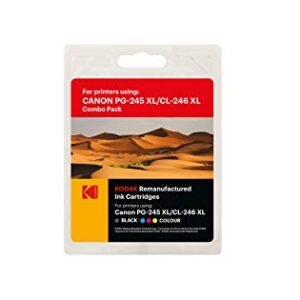 KODAK Ink Cartridges Cannon 245XL Black and 246XL Tricolor