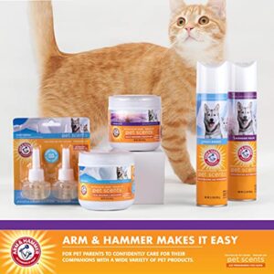 Arm & Hammer For Pets Scents Solid Gel Deodorizer in Lavender Fields Scent | Room Deodorizer for Homes with Pets, Odor Removing Gel for Pet Smells, 15 Ounces