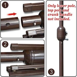 STRONG CAMEL Replacement Patio Umbrella Lower Pole (33.5)