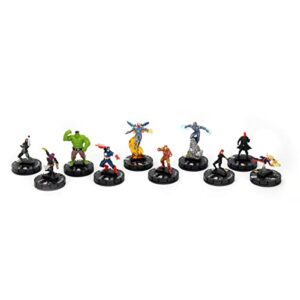 Marvel HeroClix Battlegrounds: Avengers vs Masters of Evil Game | 10 Miniatures