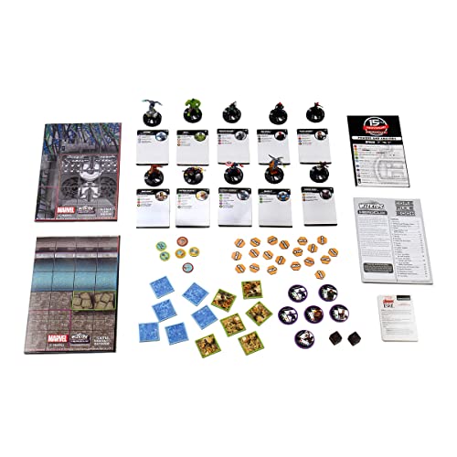 Marvel HeroClix Battlegrounds: Avengers vs Masters of Evil Game | 10 Miniatures