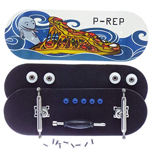 P-REP Eater Pizza - Solid Performance Complete Wooden Fingerboard (Chromite, 34mm x 97mm)