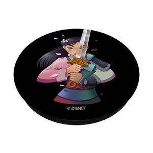 Disney Mulan Artistic Sword Portrait PopSockets Swappable PopGrip