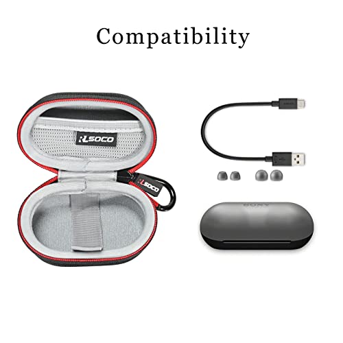 RLSOCO Carrying Case for Sony WF-XB700 Truly Wireless Bluetooth Earbud Headphones