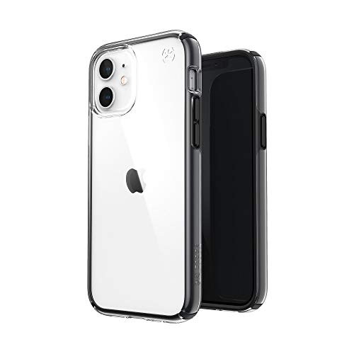 Speck Products Presidio Perfect-Clear Impact Geo iPhone iPhone 12, iPhone 12 Pro Case, Clear/Black (138491-5905)