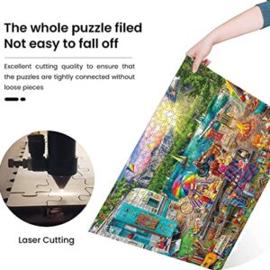 Puzzles for Adults 500 Pieces Family Camping Educational Puzzle Games for Home Decoration for Friends