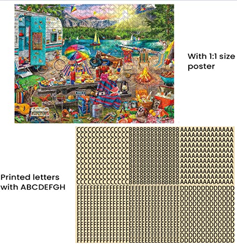 Puzzles for Adults 500 Pieces Family Camping Educational Puzzle Games for Home Decoration for Friends