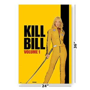 POSTER STOP ONLINE Kill Bill Volume 1 - Movie Poster (Regular Style - Black Mamba & Katana) (Size 24 x 36)