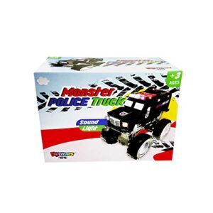 Dazmers Monster Truck Police Car Toy with Lights and Siren with Sound for Boys and Girls Ages 3-5+