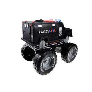 Dazmers Monster Truck Police Car Toy with Lights and Siren with Sound for Boys and Girls Ages 3-5+