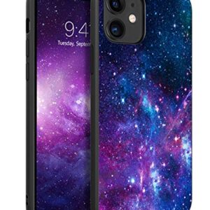 BENTOBEN Compatible with iPhone 12 Case and iPhone 12 Pro Case, Slim Fit Glow in The Dark Soft Flexible Bumper Protective Non-Slip Cases Cover for Apple iPhone 12/12 Pro 6.1" 5G (2020), Nebula/Galaxy