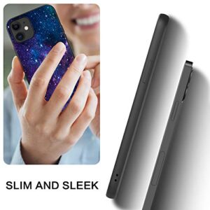 BENTOBEN Compatible with iPhone 12 Case and iPhone 12 Pro Case, Slim Fit Glow in The Dark Soft Flexible Bumper Protective Non-Slip Cases Cover for Apple iPhone 12/12 Pro 6.1" 5G (2020), Nebula/Galaxy