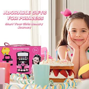 AWEFRANK Kids Makeup Kit for Girls Toys, Toddler Makeup Set, Real Safe & Non-Toxic & Washable for Endless Fun and Creativity, Perfect Princess Gift & Valentines Day Gifts for Ages 3-12