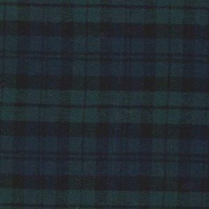 yarn dyed flannel plaid black watch (15 yard bolt)