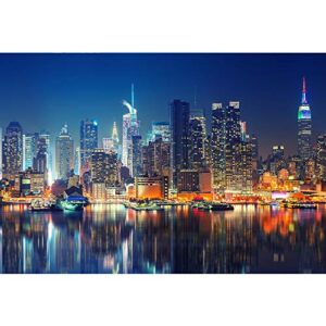 new york city skyline puzzles art 1000 pieces jigsaw puzzles,diy puzzles educational brain challenge games for adults kids gifts