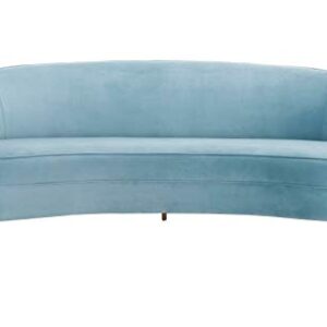 Safavieh Couture Primrose Glam Light Blue Velvet Curved Sofas