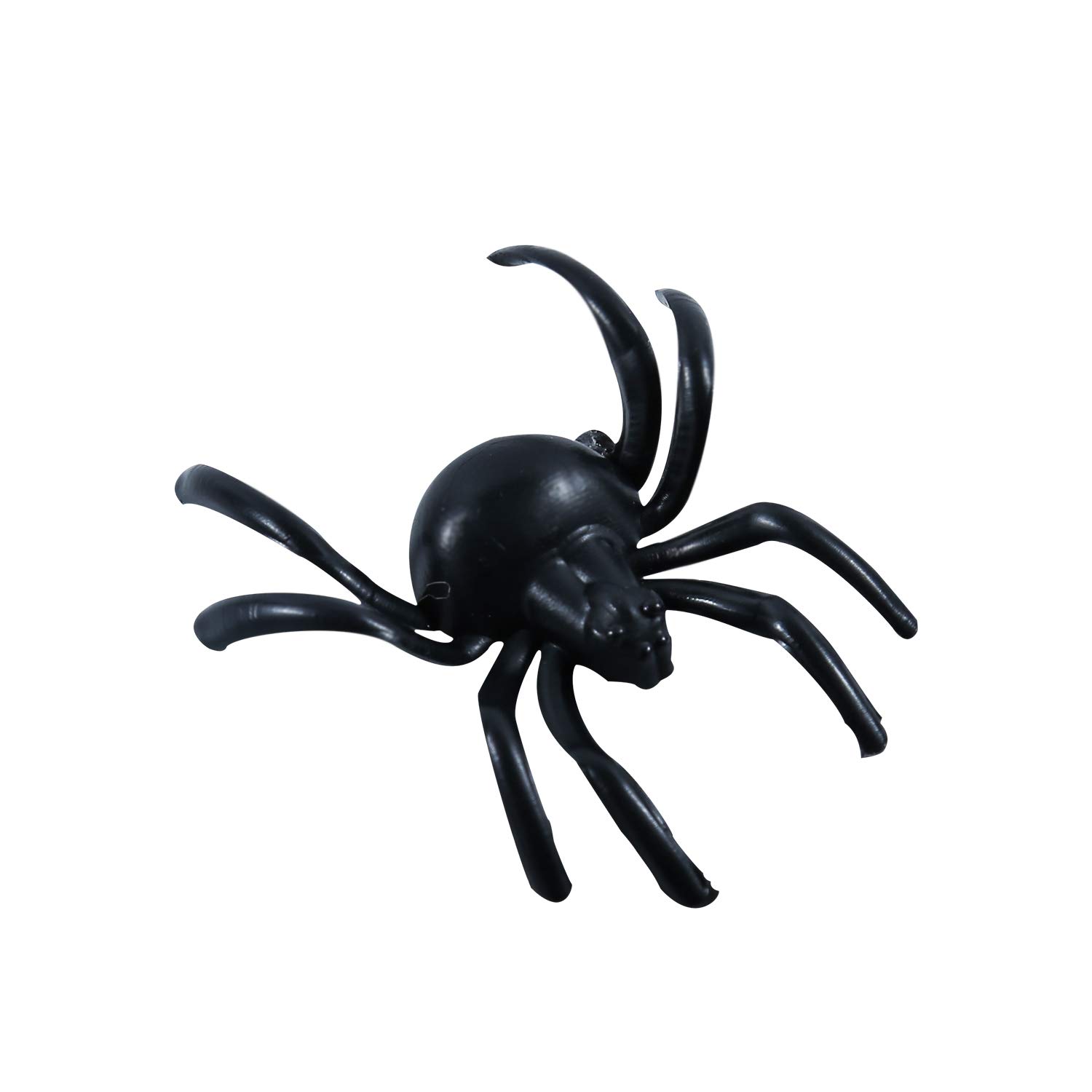 YUNGCHI 60 Halloween Plastic Spiders, Halloween Fake Spiders, Nightmare Before Christmas Halloween Decorations, Pumpkin Box，Set of 60