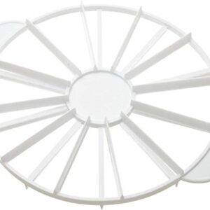 Round Cake Slice & Pie Slicer Marker, Cake Divider, Cheesecake Cutter, Double Sided Cake Portion Marker, 10 or 12 Slices-Works for Cakes Up To 16-Inches Diameter