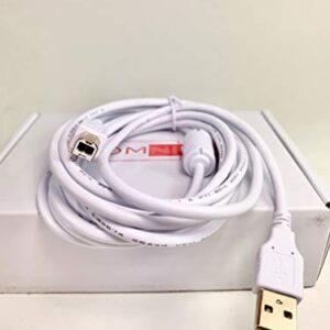 OMNIHIL 8FT-White High Speed USB 2.0 Cable Compatible with Canon imageCLASS MF731Cdw Color Laser Printer