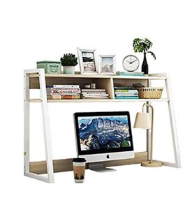 smsj-yj desktop bookshelf 2-tier storage shelf desktop organizer home space saving classic desk bookshelf office storage rack desktop organizer (size : l95cmw32cmh65cm)