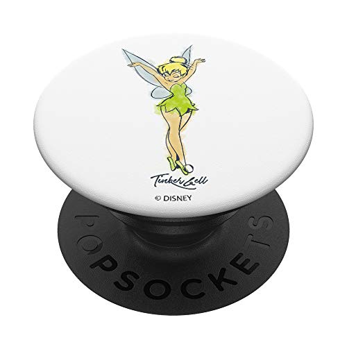 Disney Peter Pan Tinker Bell Watercolor Portrait PopSockets PopGrip: Swappable Grip for Phones & Tablets