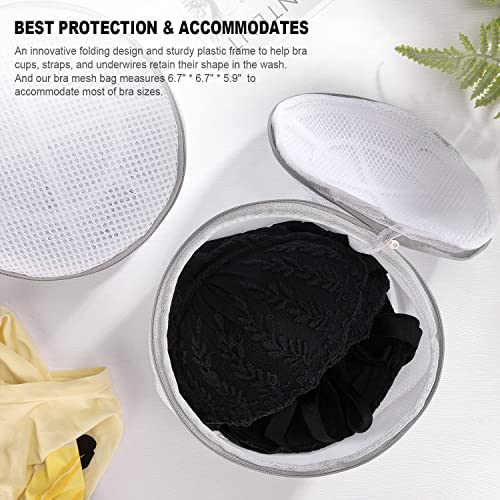 XCX Mesh Laundry Bags with Four Combinations, Laundry Bra Lingerie Mesh Wash Bags for Different Laundry Needs, Delicates Laundry Bag for Blouse, Underwear (D-7 Pack)