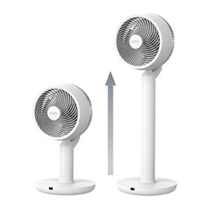 pure enrichment® 2-in-1 circulating floor & desk fan - 24 fan speeds, vertical and horizontal oscillation, optional remote control operation, auto-off timer and sleep mode - ideal for the whole house