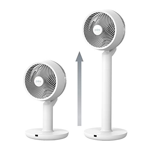 Pure Enrichment® 2-in-1 Circulating Floor & Desk Fan - 24 Fan Speeds, Vertical and Horizontal Oscillation, Optional Remote Control Operation, Auto-Off Timer and Sleep Mode - Ideal for the Whole House