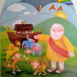 Greenbrier International Bible Story Picture Books: Story of Daniel, Moses, Jonah & Noahs Ark Board Books - Set of 4