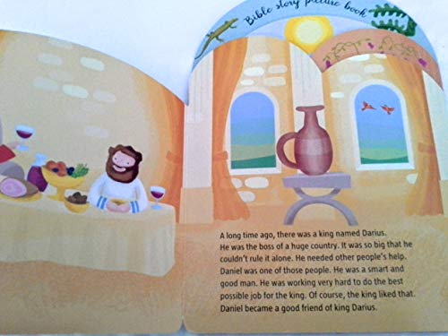 Greenbrier International Bible Story Picture Books: Story of Daniel, Moses, Jonah & Noahs Ark Board Books - Set of 4