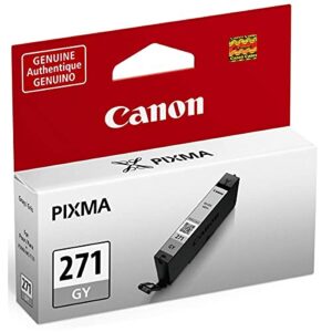 Canon CLI-271 6.5ml Gray Ink Tank for PIXMA MG7720, TS8020, TS9020 Printers, 2-Pack