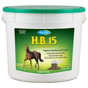 Farnam HB 15 Hoof Supplement, Supports Healthy hoof Growth 7 Pound, 112 Day Supply