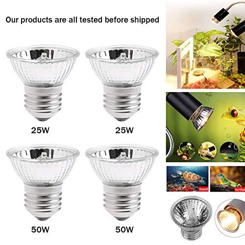 YXW UVA+UVB Bulbs, Heat and Light for Reptiles and Amphibian Tanks, Terrariums and Cages | Works with Various Lamp Fixtures