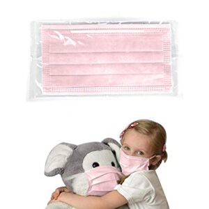 Missli Disposable Face Protective for Kids, 10/50 Pcs Individually Wrapped 3-Ply Protectors with Elastic Earloops - Non Woven Fabric Bandanas, ???? (10 Pcs)